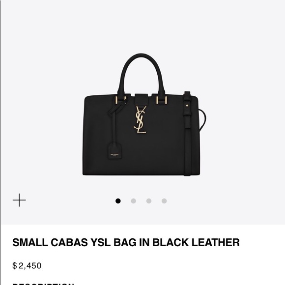 Yves Saint Laurent | Bags | Yves Saint Laurent Ysl Small Cabas Bag ...